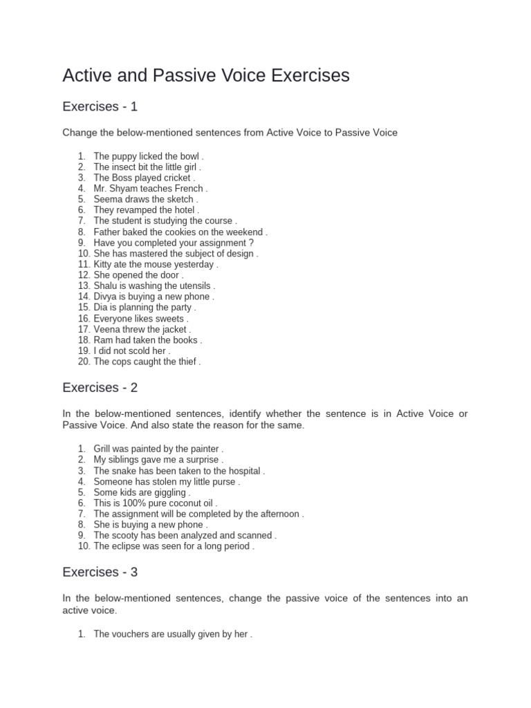 voice exercise 2 | PDF