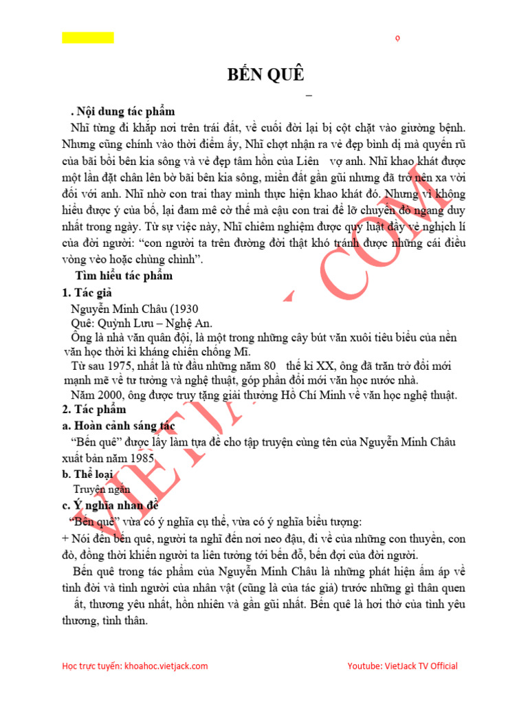 Tac Gia Tac Pham Ben Que | PDF