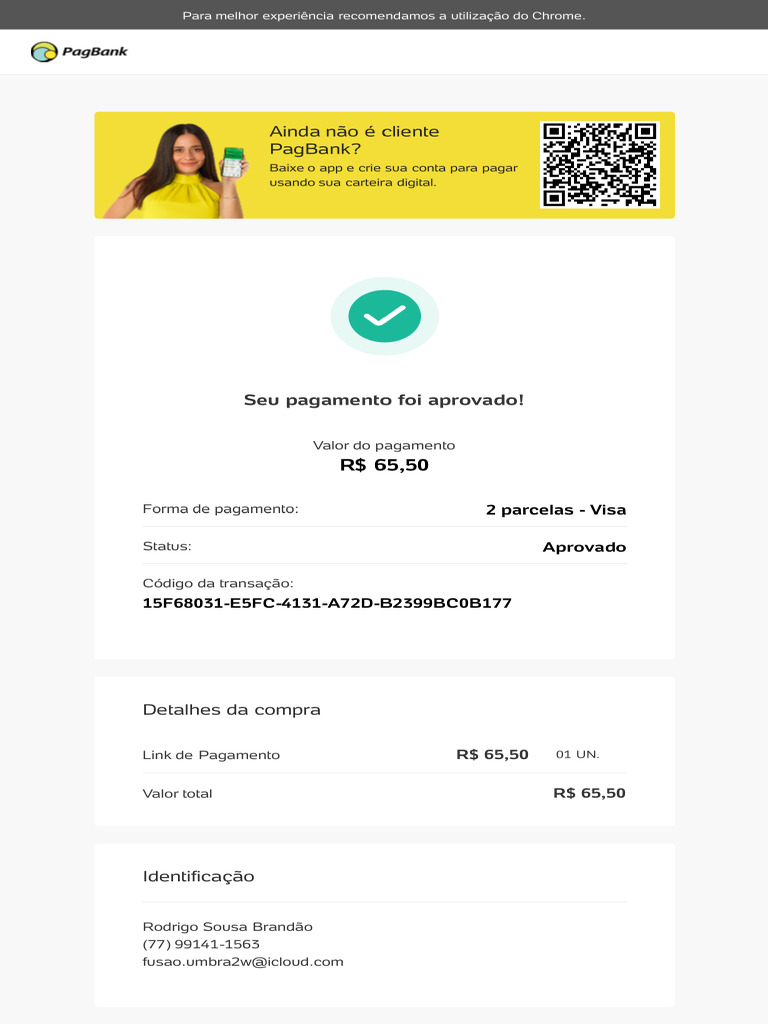 Comprovante Pagbank | PDF