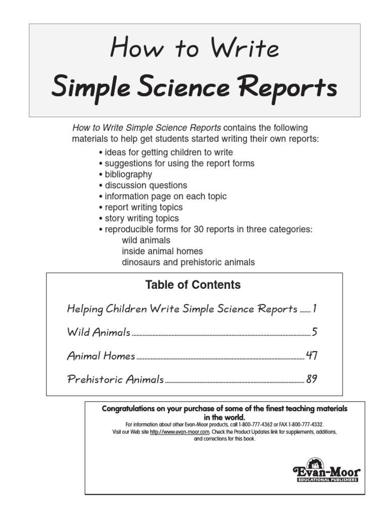 Guide to Writing Simple Science Reports | PDF | Whales | Bat