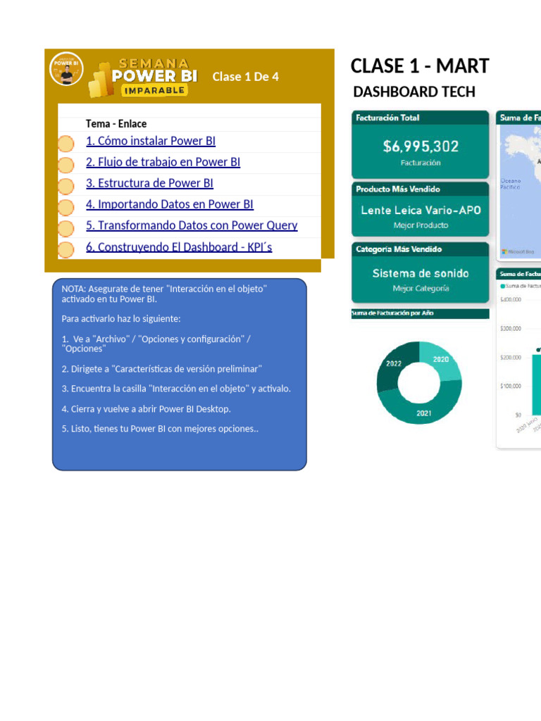 Guía 1 - Dashboard Tech | PDF | Microsoft Office | Software