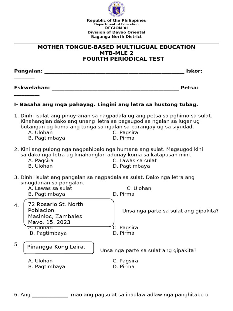 q4 MTB Periodic | PDF