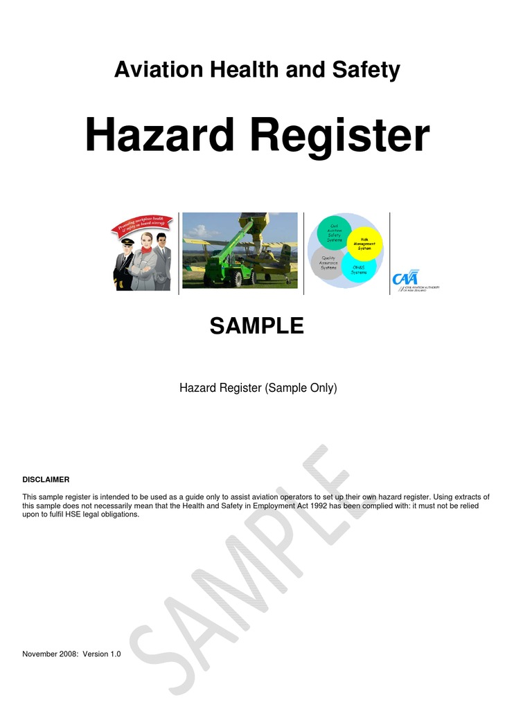 Hazard Register | Personal Protective Equipment | Baggage