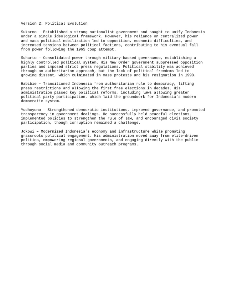 Version 2 Political Evolution | PDF