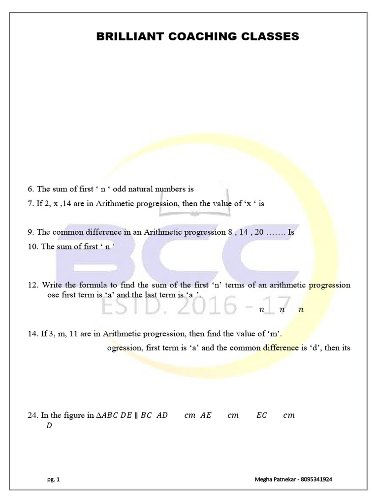 Important Maths Questions for 2024-25 | PDF | Sphere | Area