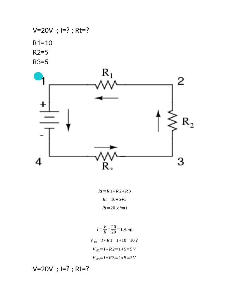 Ejercicios Serie Paralelo | PDF