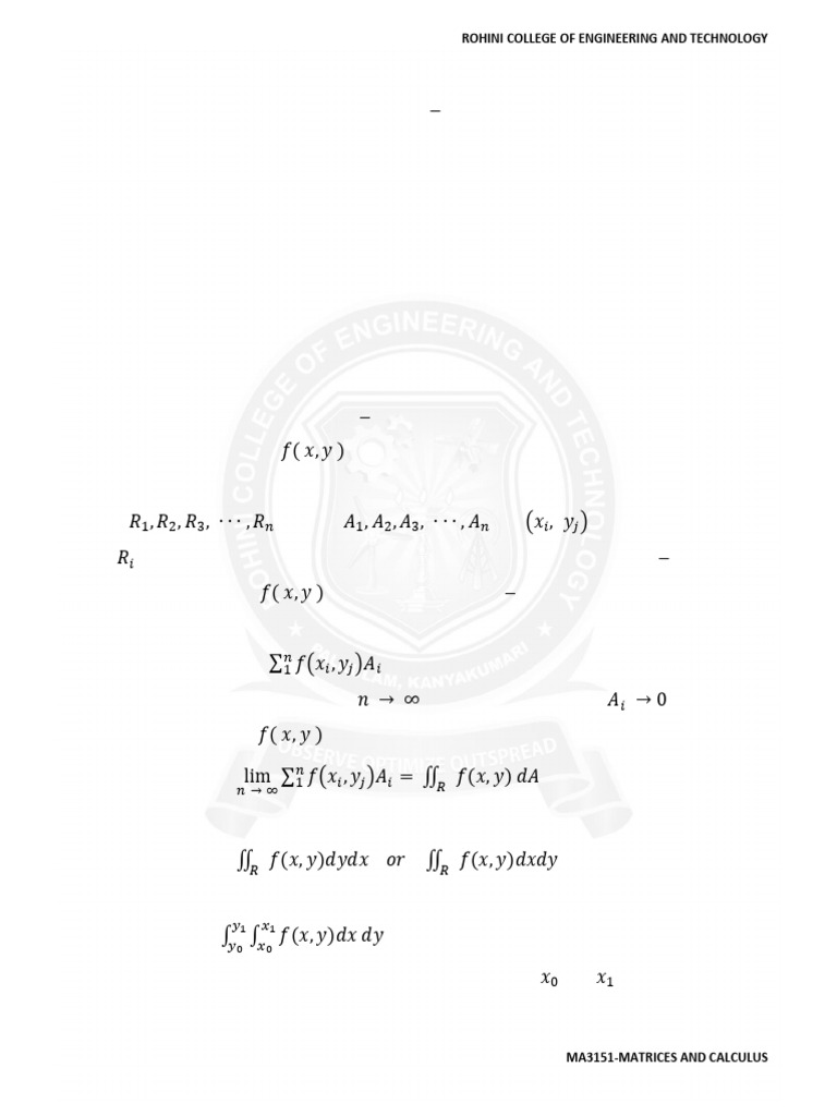 rohini_18883185735 | PDF | Integral | Function (Mathematics)