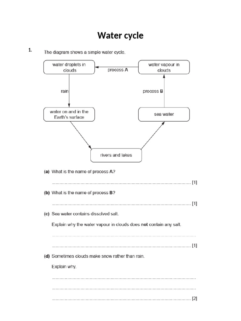 Grade 5 Water cycle | PDF