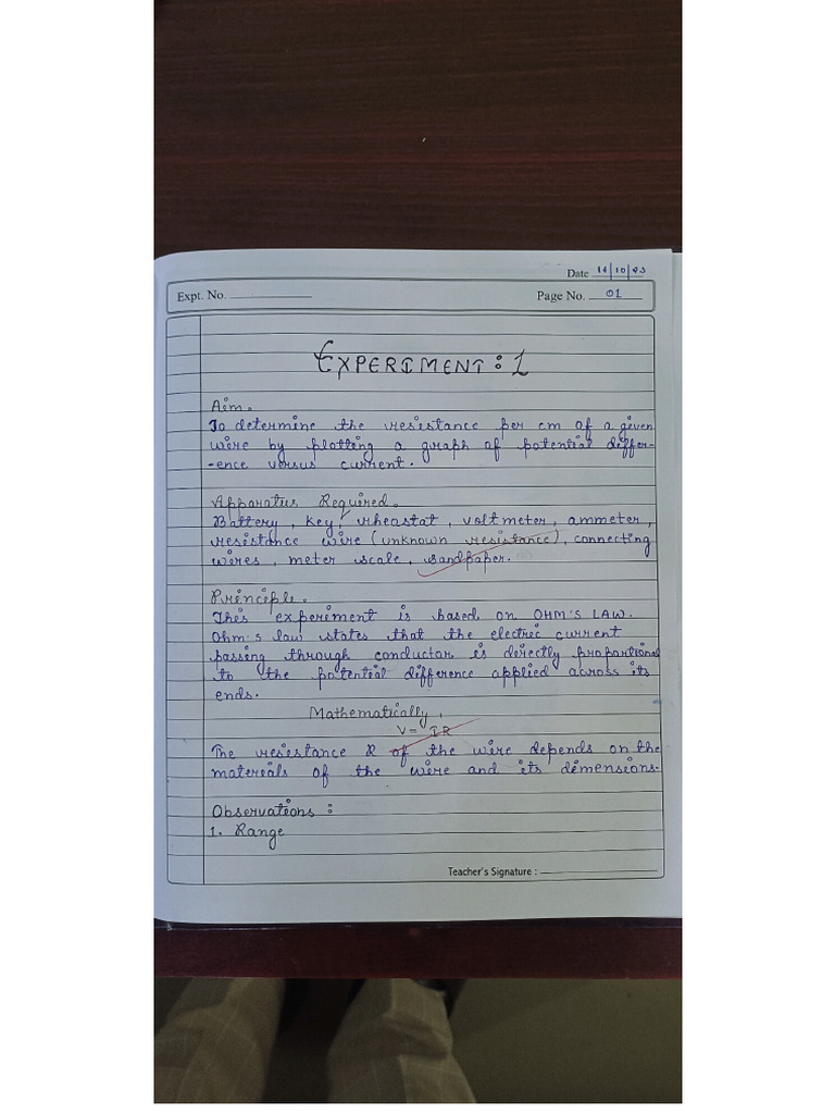 Physics Lab Manual Class 12 | PDF