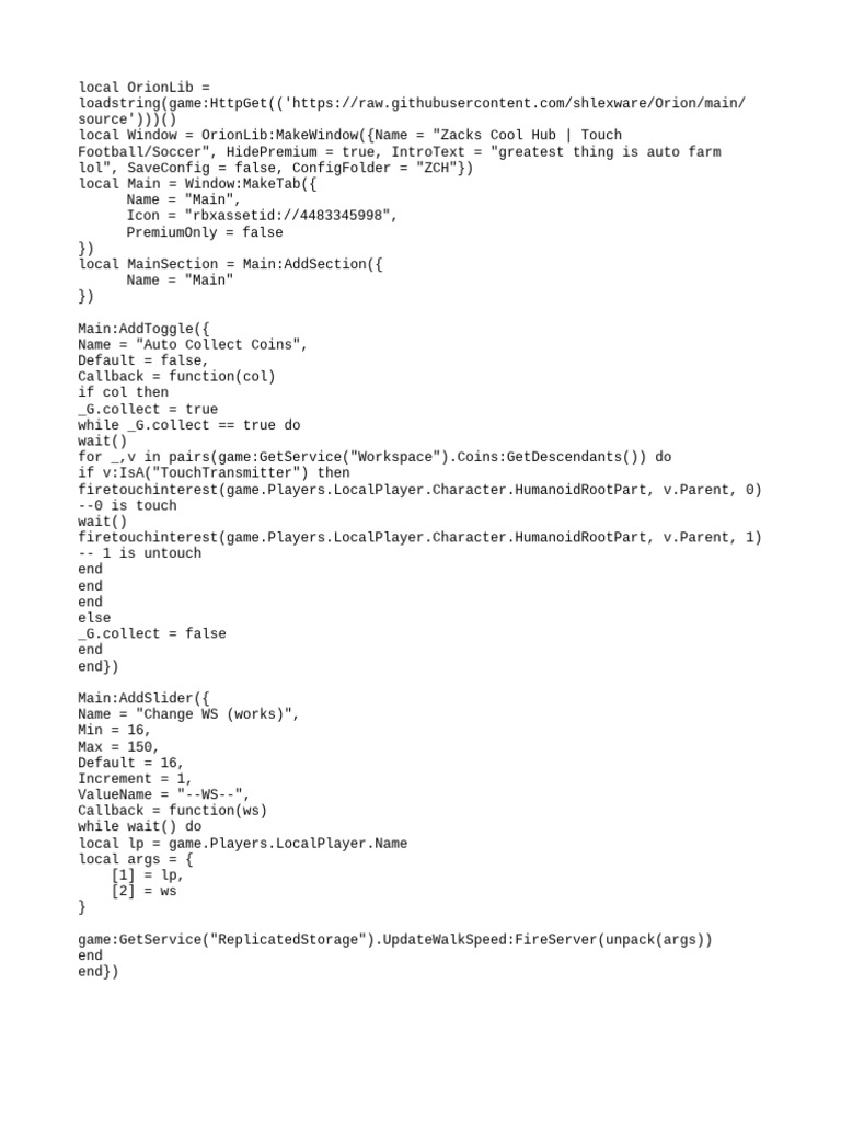Touch Football Money Script | PDF
