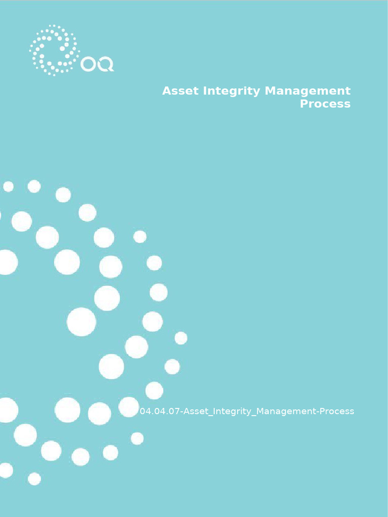 Asset Integrity Management Process Guide | PDF | Risk | Business Process