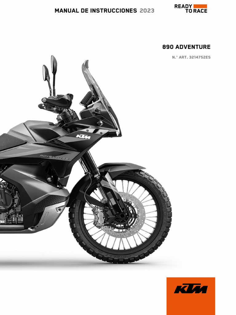 Manual KTM890 Adv | PDF | Vehículos | Tecnología de vehículos