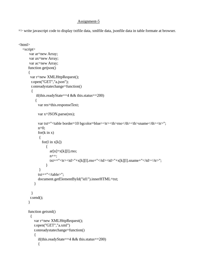 Assi5 | PDF | Json | Software Development