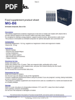 Gamalate B6 Coated Tablets Overview | PDF | Glutamic Acid ...