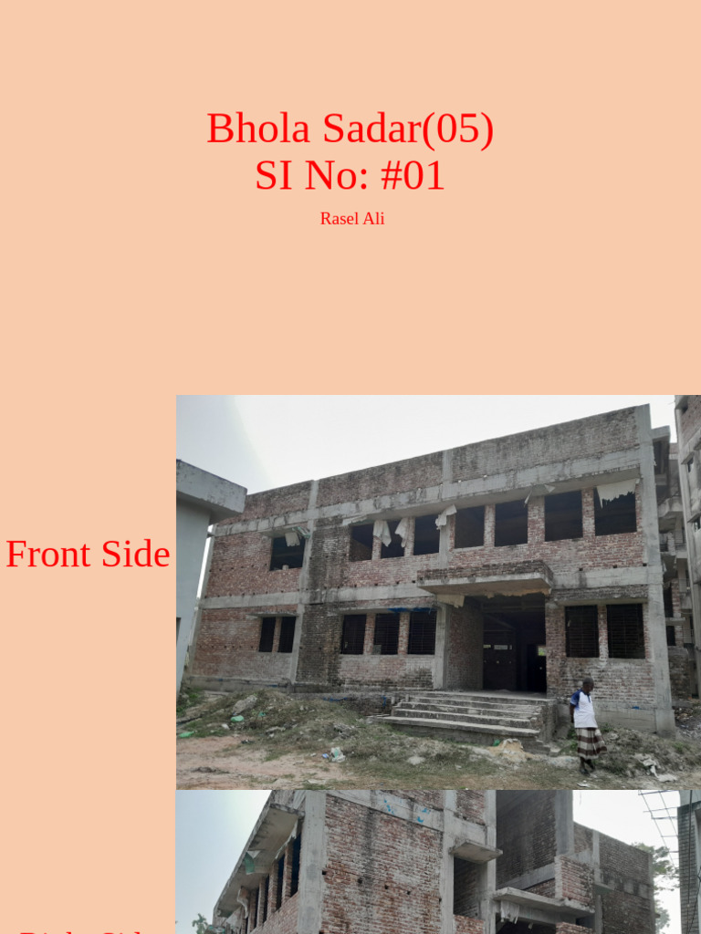 Bhola Sadar Construction Report | PDF