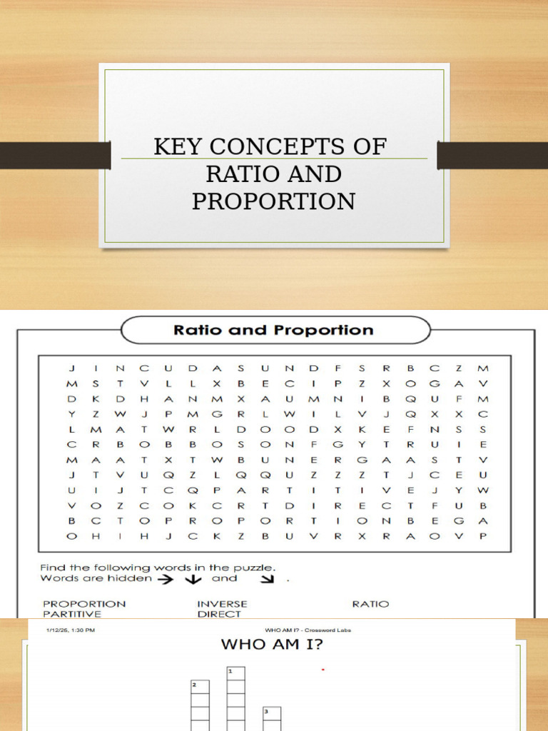 4 Key Concept of Ratio and Proportion | PDF | Ratio | Mathematics
