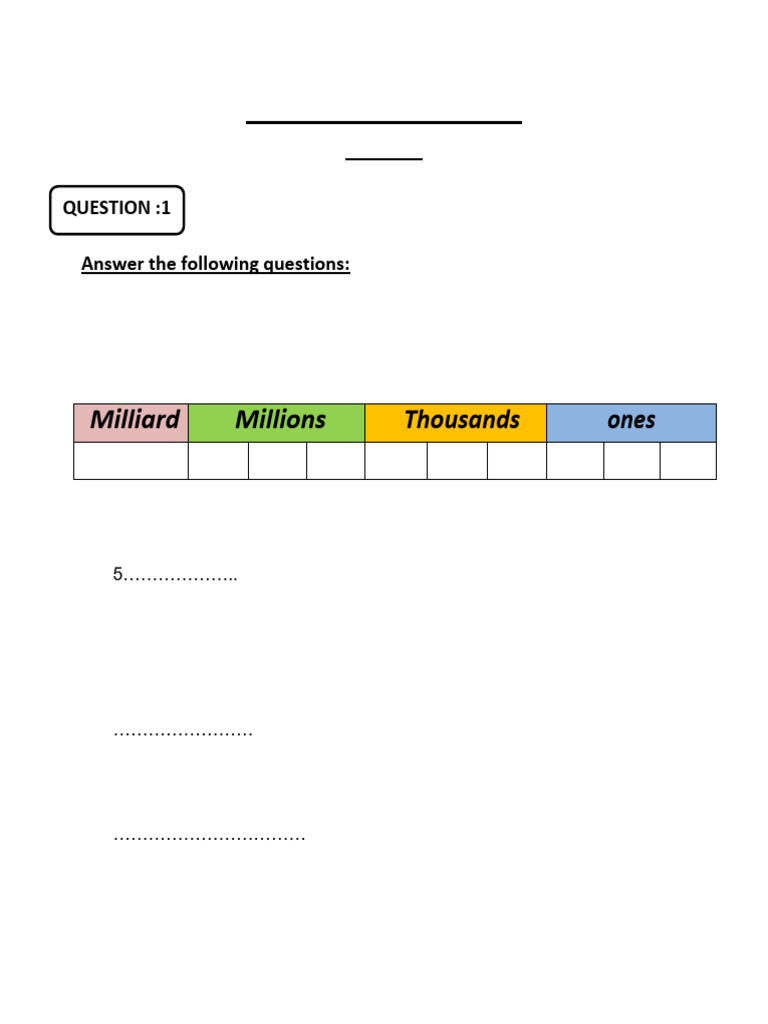 Revision Sheet For October Exam | PDF