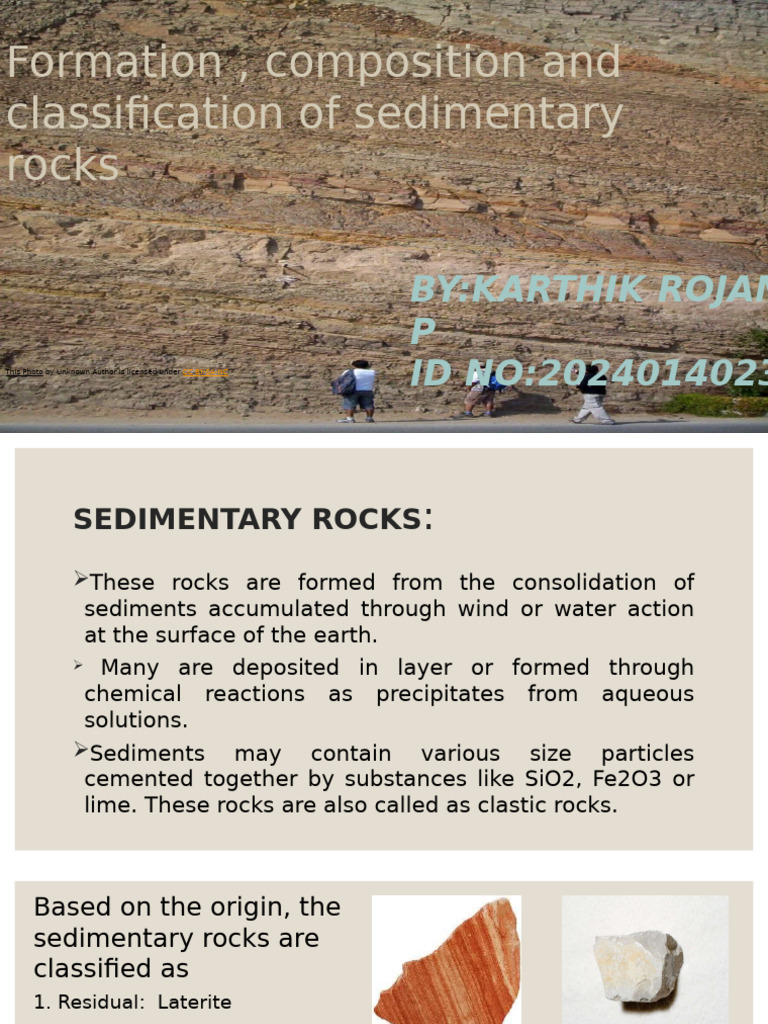 Formation, Composition and Classification of Sedimentary Rocks | PDF ...