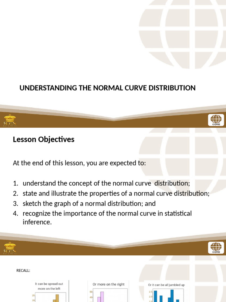 PSUnit - II - Lesson 1 - Understanding - The - Normal - Curve ...