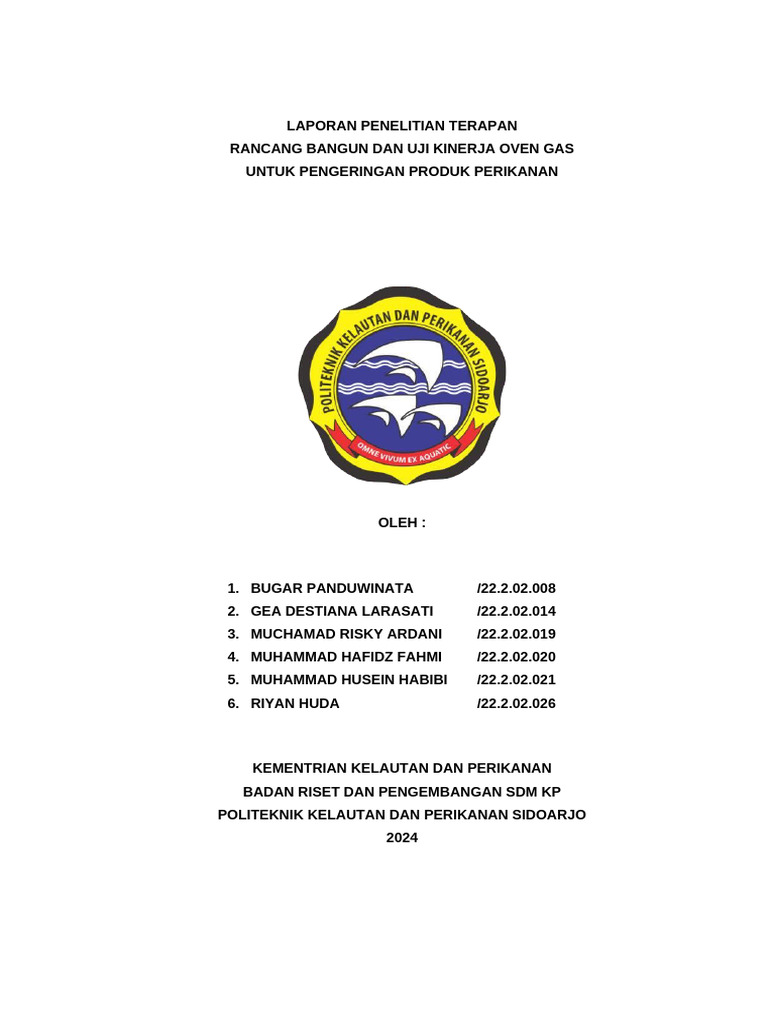 Laporan Klompok 2 (Oven Pengering Gas) | PDF