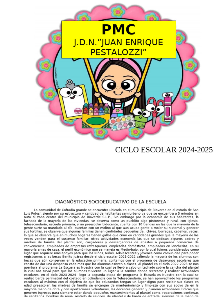 PMC ciclo escolar 2024-2025 NOVIEMBRE | PDF | Aprendizaje | Enseñando