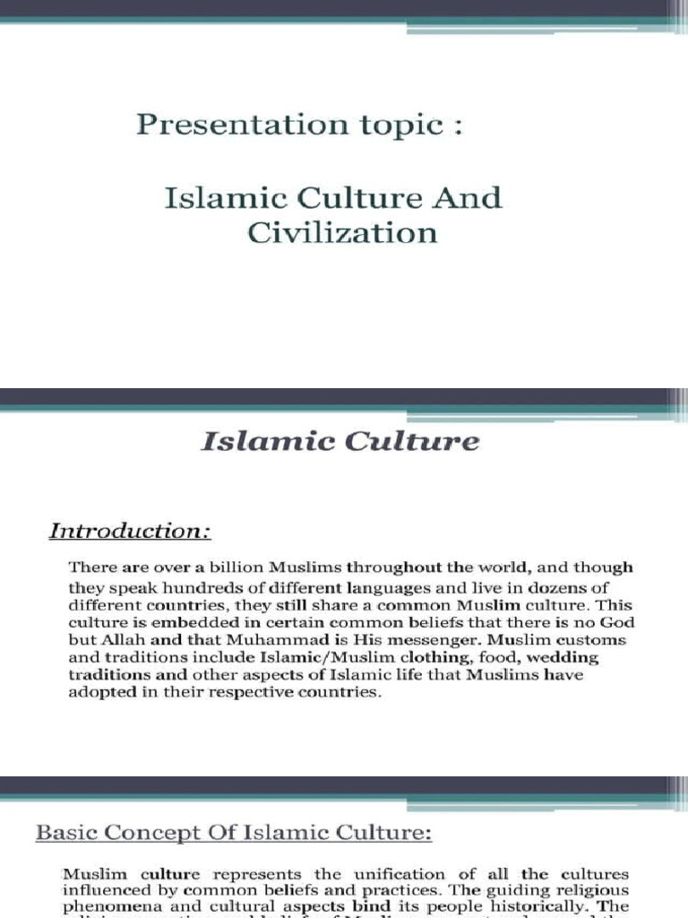 5.islamic Culture & Civilization | PDF