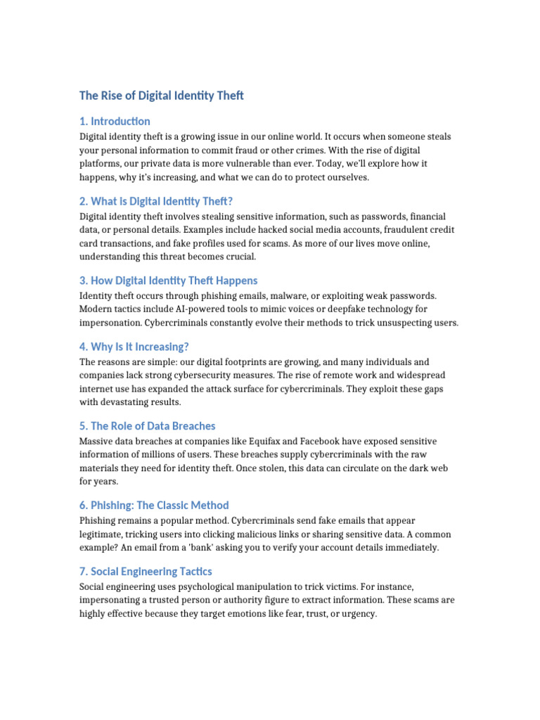 Protecting Against Identity Theft | PDF | Security | Computer Security