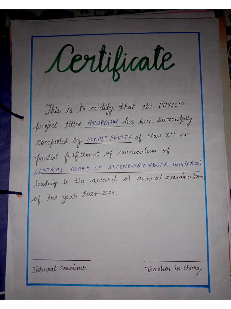 Physics Project | PDF