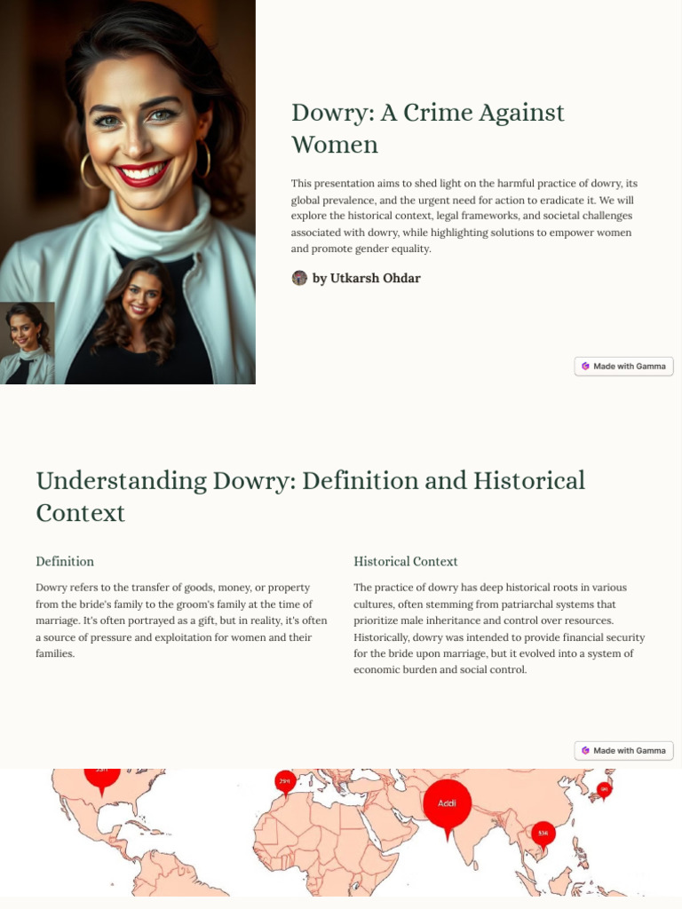 Dowry A Crime Against Women | PDF | Domestic Violence | Gender Equality