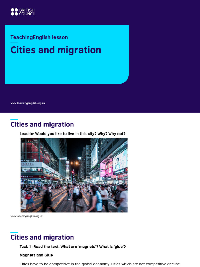 Cities and Migration Presentation | PDF | Economies