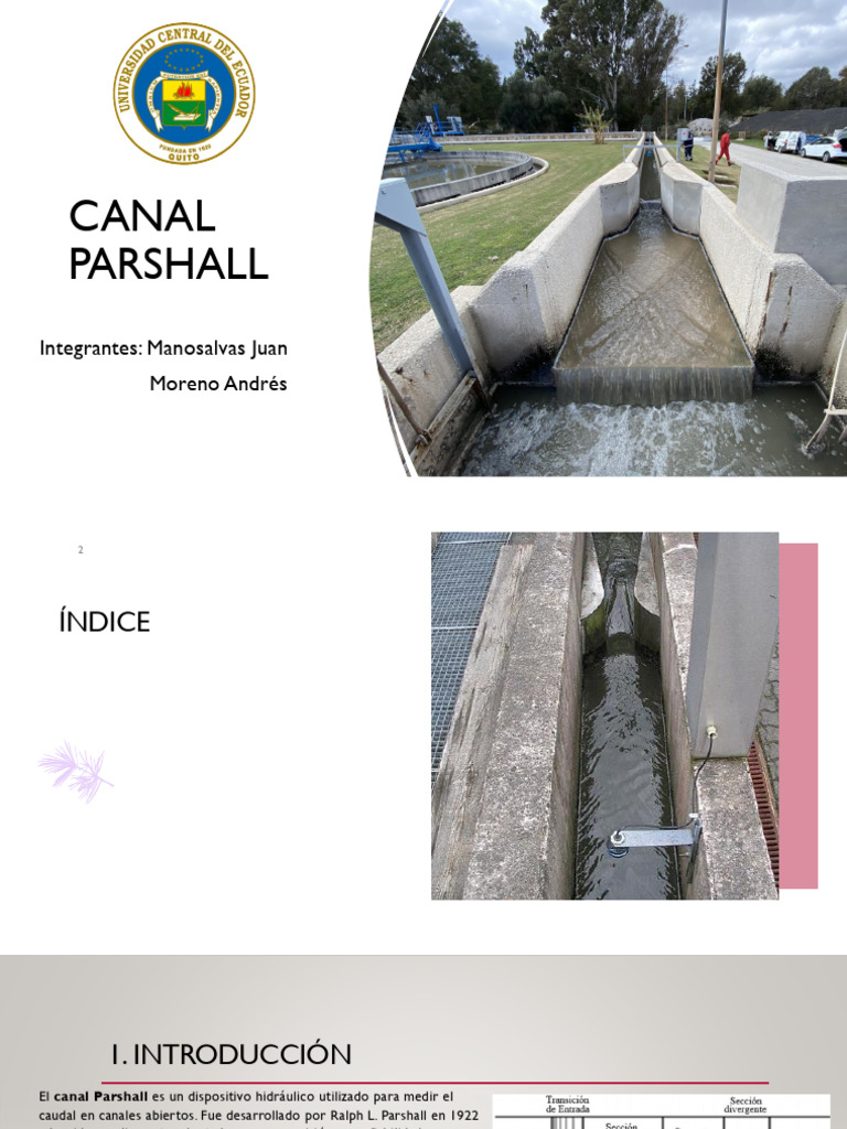 Funcionamiento y Aplicaciones del Canal Parshall | PDF | Riego | Agua
