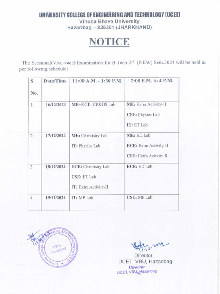 2nd Sessional 2024 Date | PDF