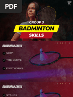 Badminton Stances and Techniques Explained | PDF | Sports | Athletic Sports
