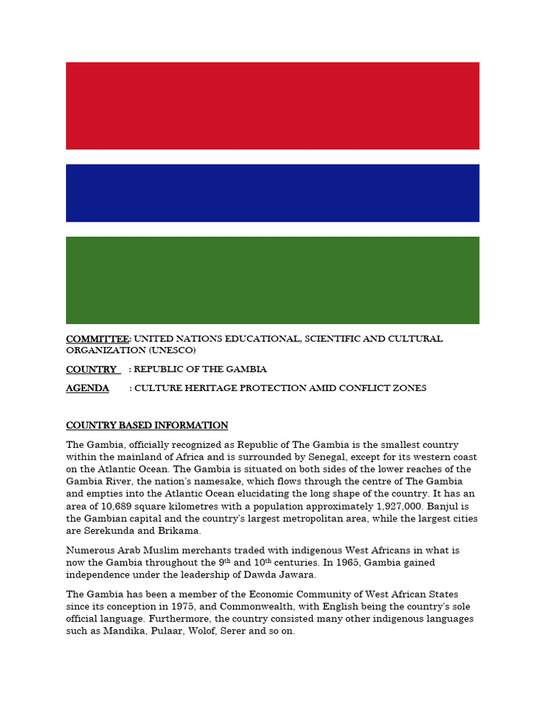 Gambia Unesco Position Paper | PDF | The Gambia