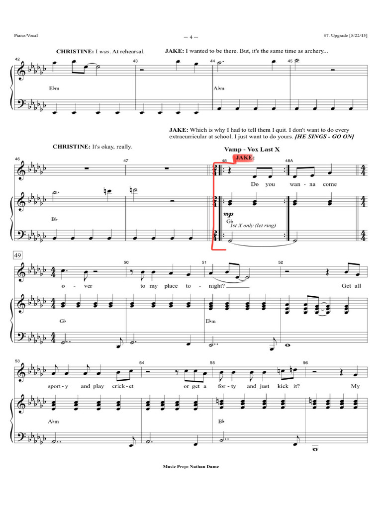 Jake Callback Cut | PDF