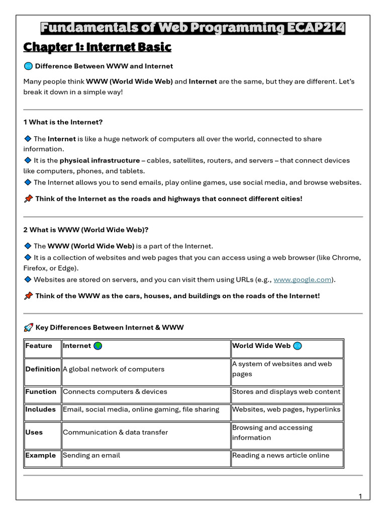 Fundamentals of Web Programming | PDF | Domain Name System | World Wide Web
