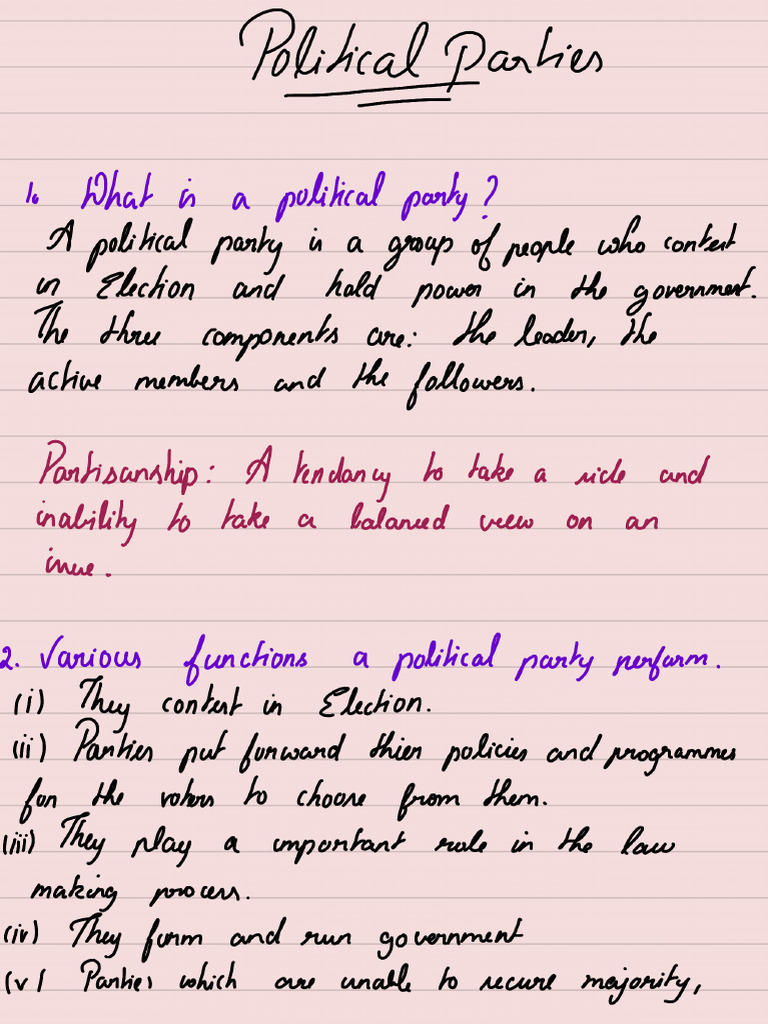 Political parties (notes)_231013_191540 | PDF
