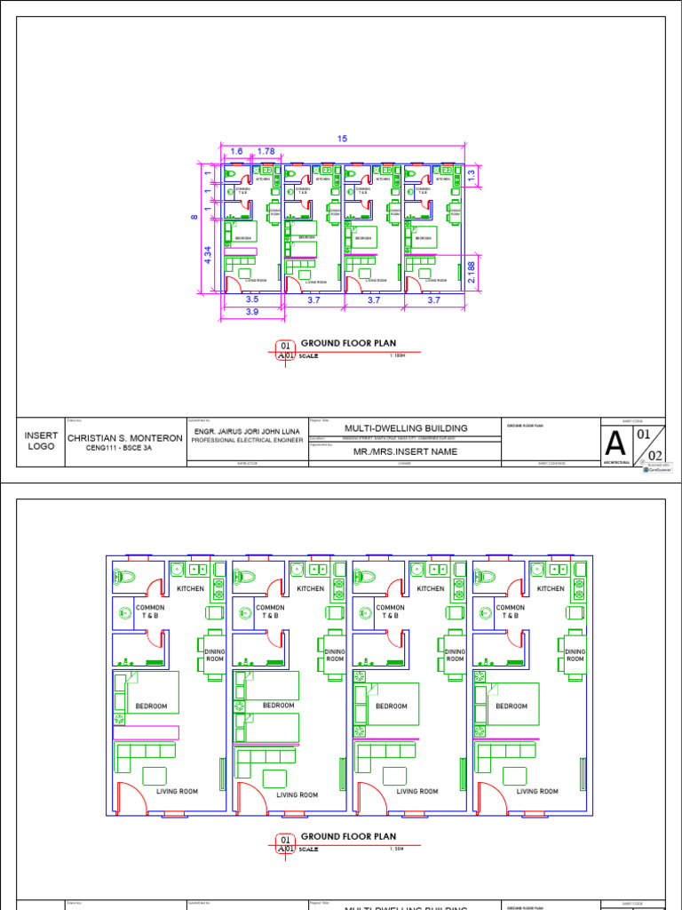 .. Multi Dwelling Building | PDF | Manufactured Goods | Electrical ...