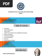 The 16PF Personality Questionnaire - Final | PDF | Tests | Psychology