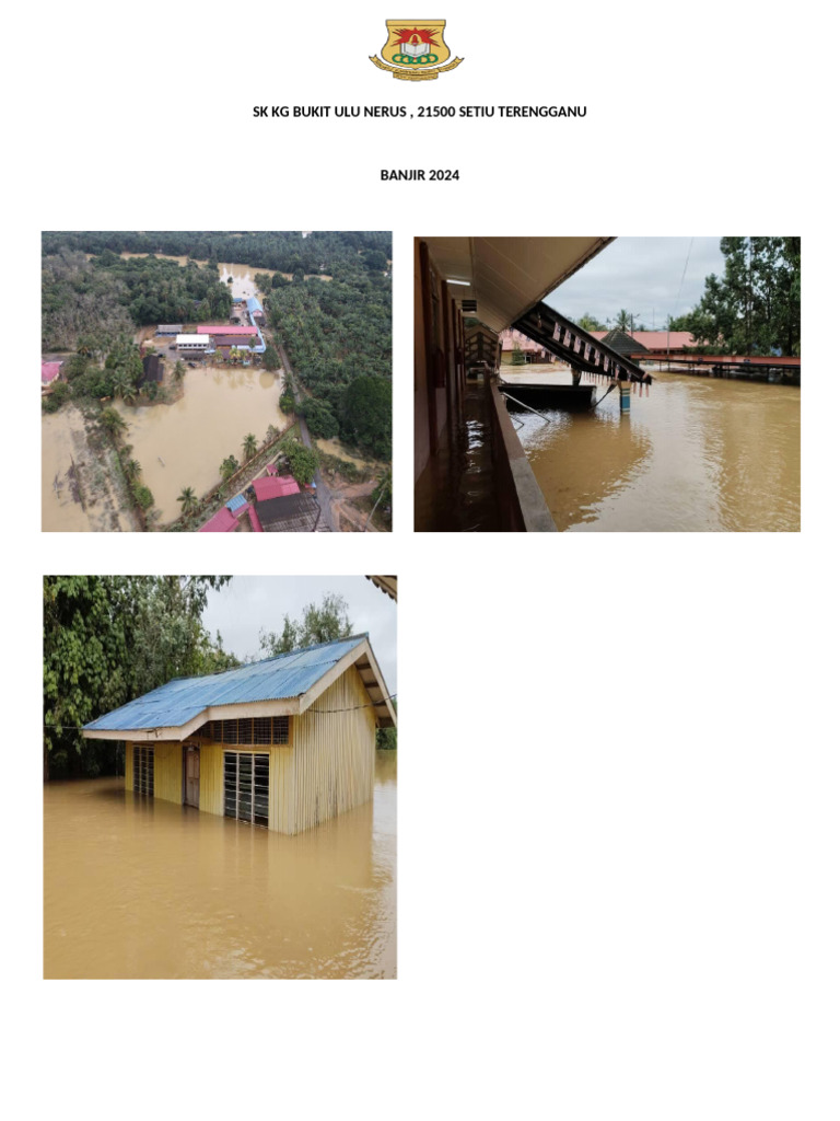 Banjir 2024 SK KG Bukit Ulu Nerus | PDF