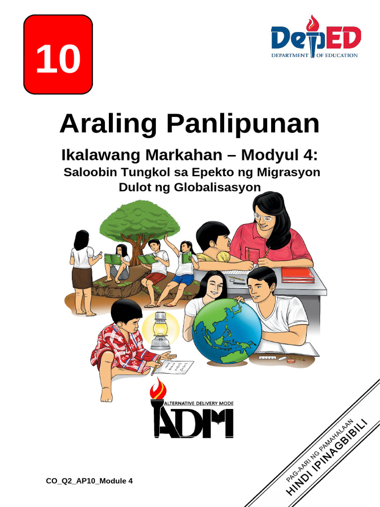 AP10_Q2_mod4_saloobin tungkol sa epekto ng migrasyon dulot ng globalisasyon_ver2 | PDF