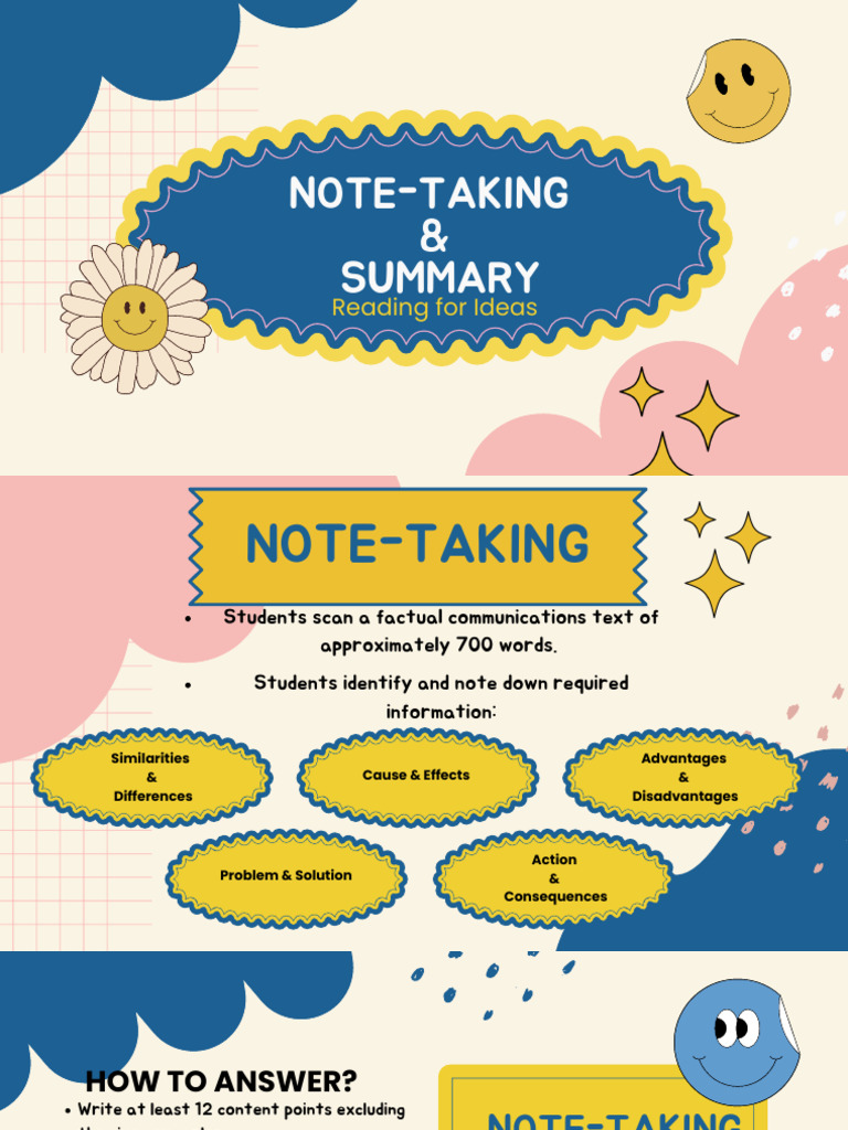 Note-Taking & Summary | PDF | Online Shopping