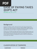 EOPT Act: Effectivity and Key Features | PDF | Value Added Tax | Taxes