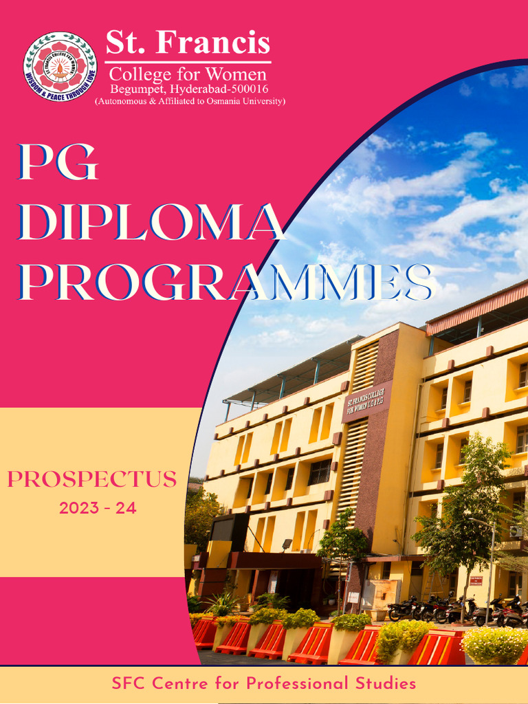PG Diploma Prospectus 2022 23 | PDF | Physical Fitness | Analytical Chemistry
