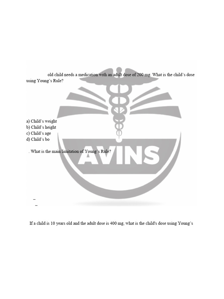 MCQ On Pharmacology (Drug Calc) | PDF | Dose (Biochemistry) | Chemistry