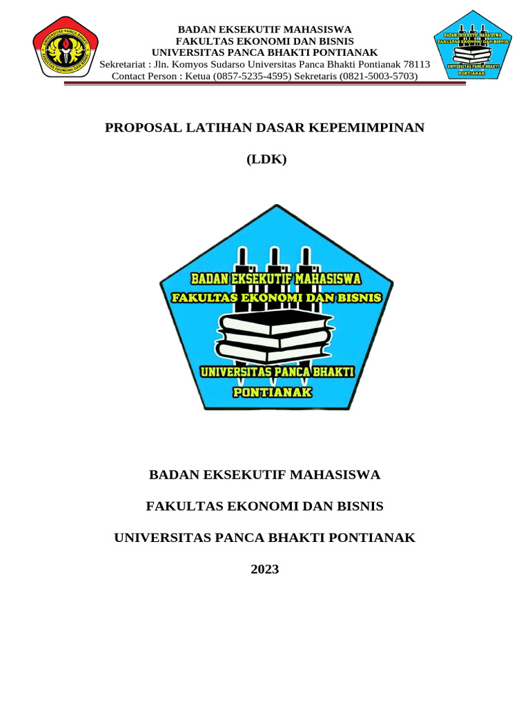 Proposal Kegiatan LDK BEM FEB 2023 | PDF