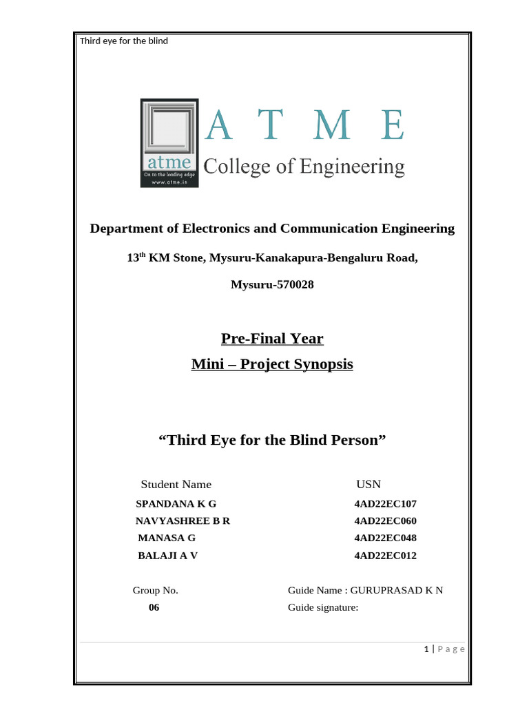 Supported Devices for Third Eye Project | PDF | Visual Impairment ...