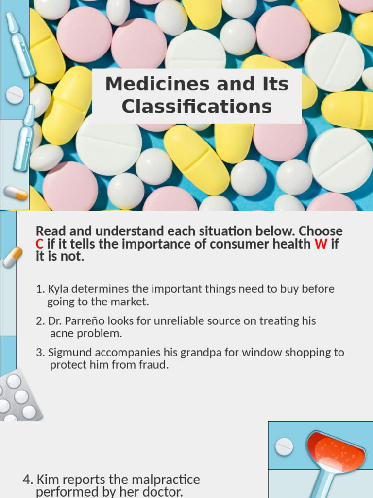Understanding Medicine Classifications | PDF | Over The Counter Drug ...