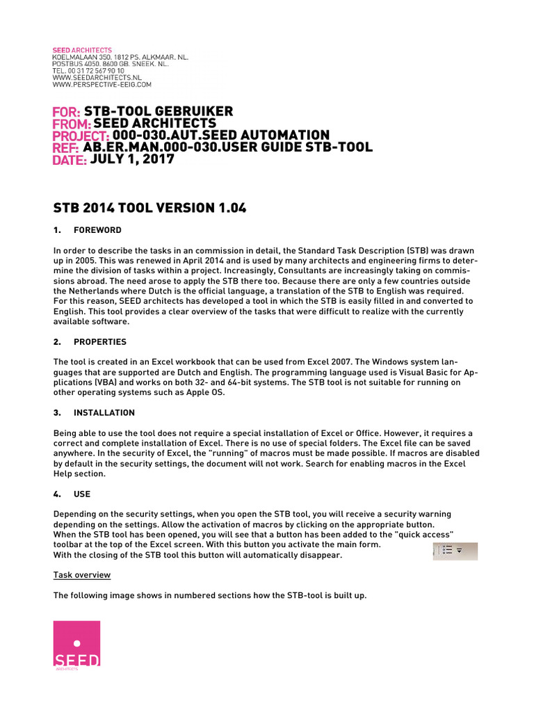 stb_tool_userguide | PDF | Microsoft Excel | Button (Computing)