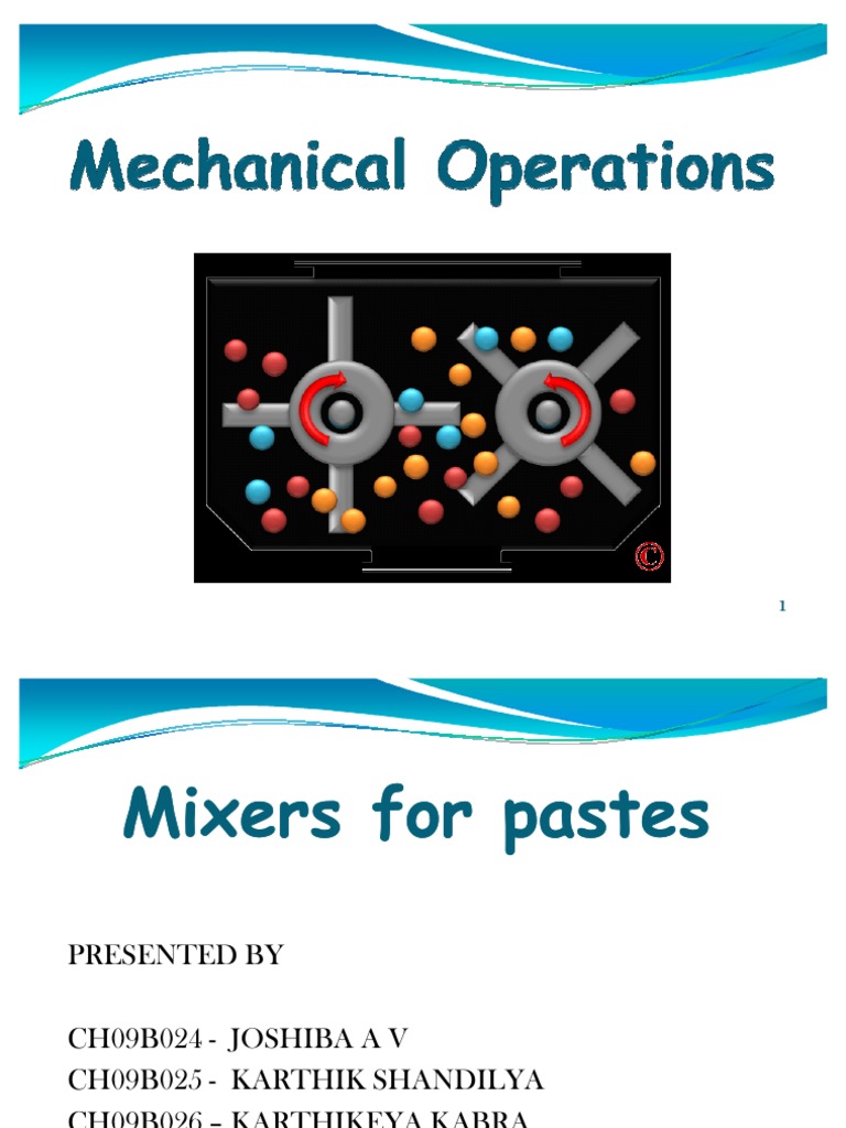 Mechanical Operations